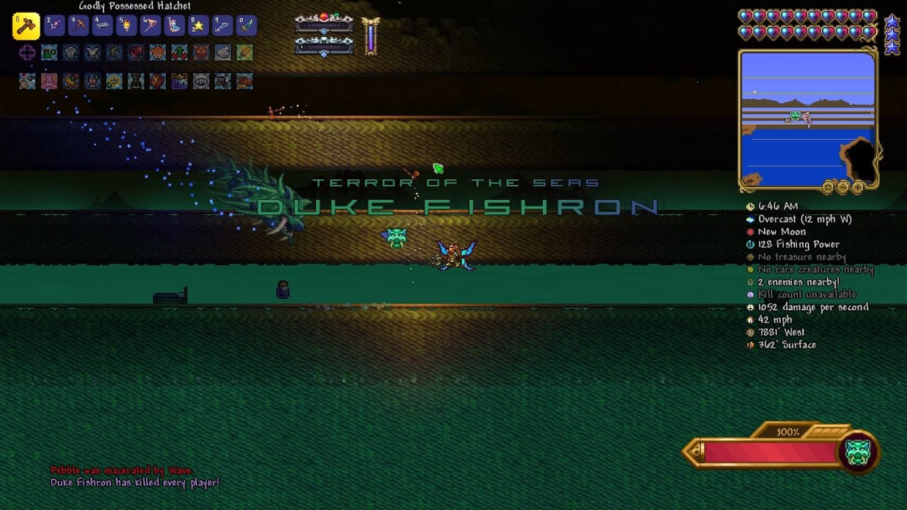 Terraria | Infernum Duke Fishron (Melee) [Calamity Infernum] - YouTube