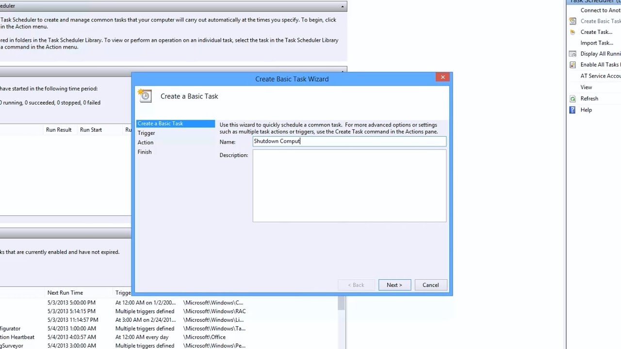 How to schedule your computer to shutdown at a designated time? - YouTube