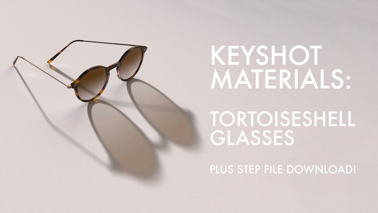 Keyshot Material: Tortoiseshell Glasses - YouTube
