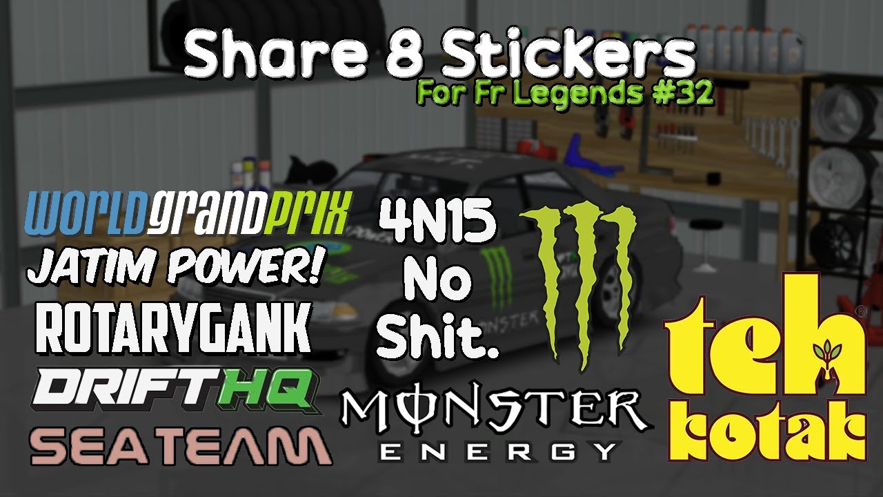 SHARE!!! 8 Stickers for Fr Legends #32 - YouTube