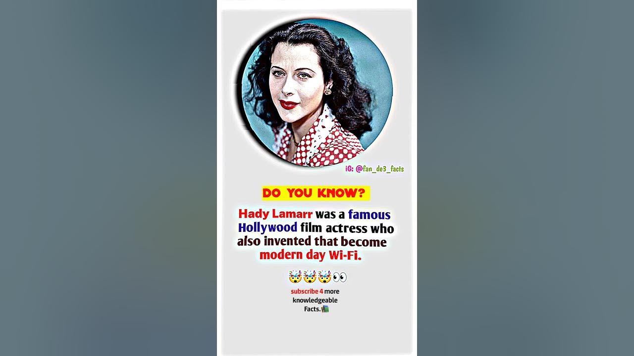 Did Hedy Lamarr really invent Wi-Fi? #wifi #education #history # ...
