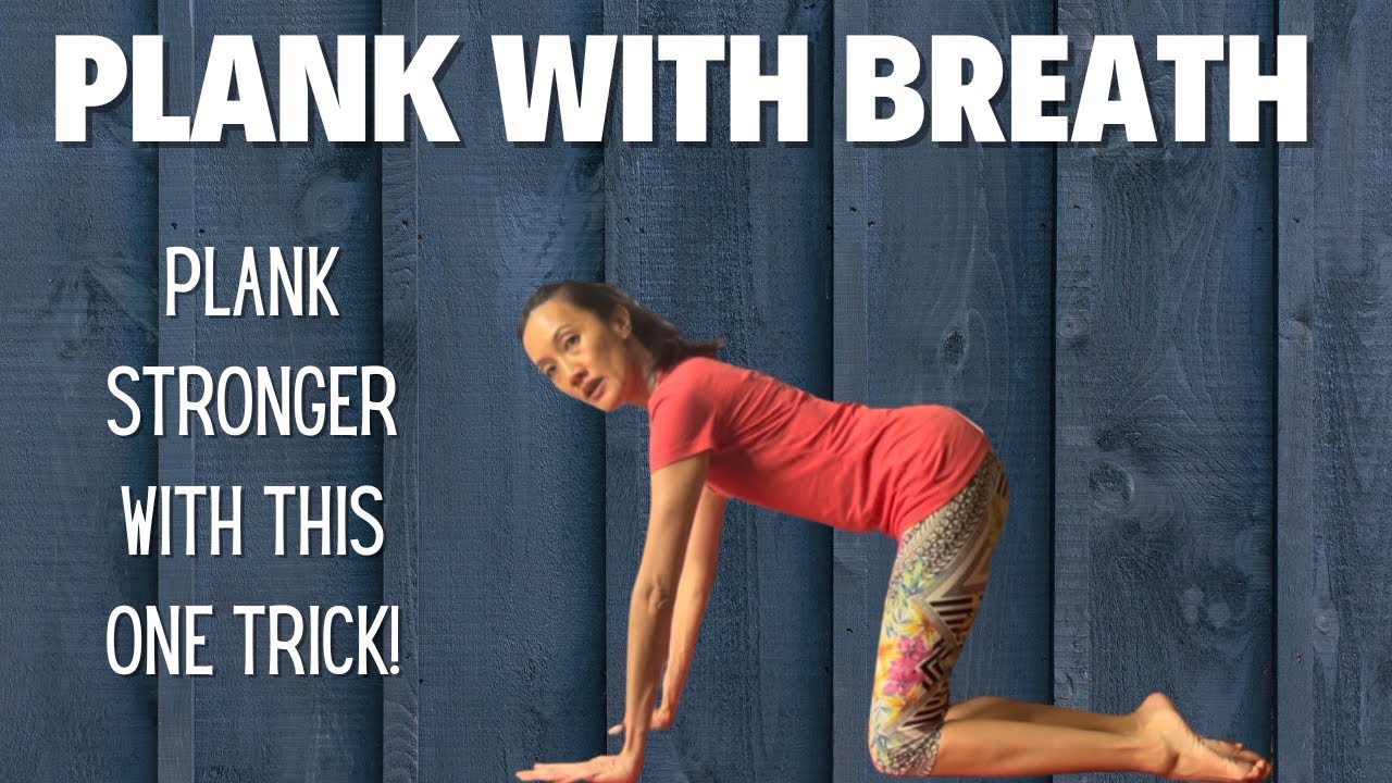 Pilates : Plank with Breath - Plank Stronger with this ONE trick! - YouTube