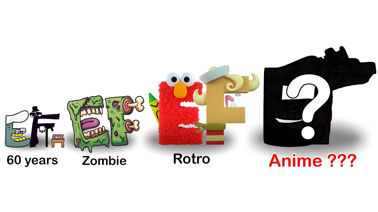 Alphabet Lore Comparison - ALL Phases of Alphabet Lore Characters From ...