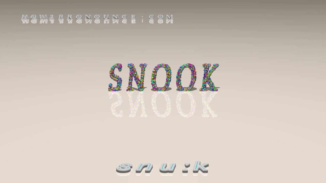 snook - pronunciation + Examples in sentences and phrases - YouTube