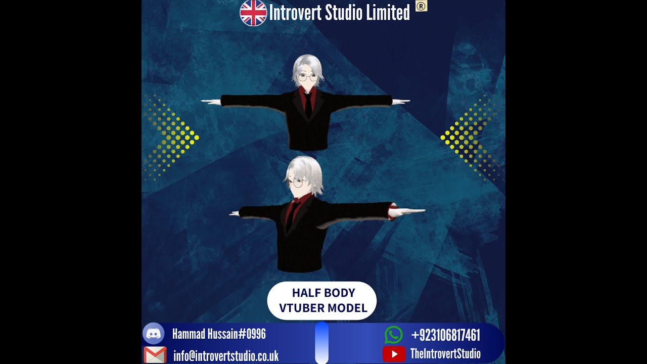 3D Half Body Vtuber Model | made by #introvert_studio_limited | # ...