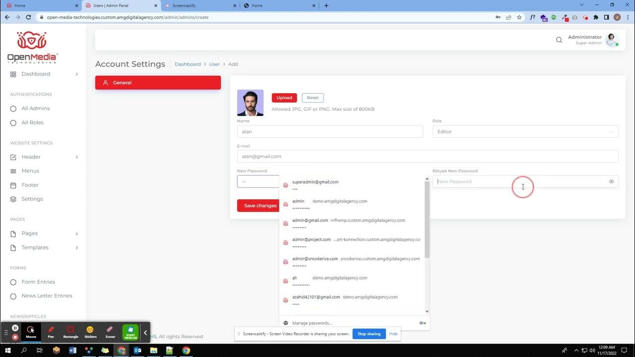 01 Authentication CMS Laravel Advance Project - YouTube