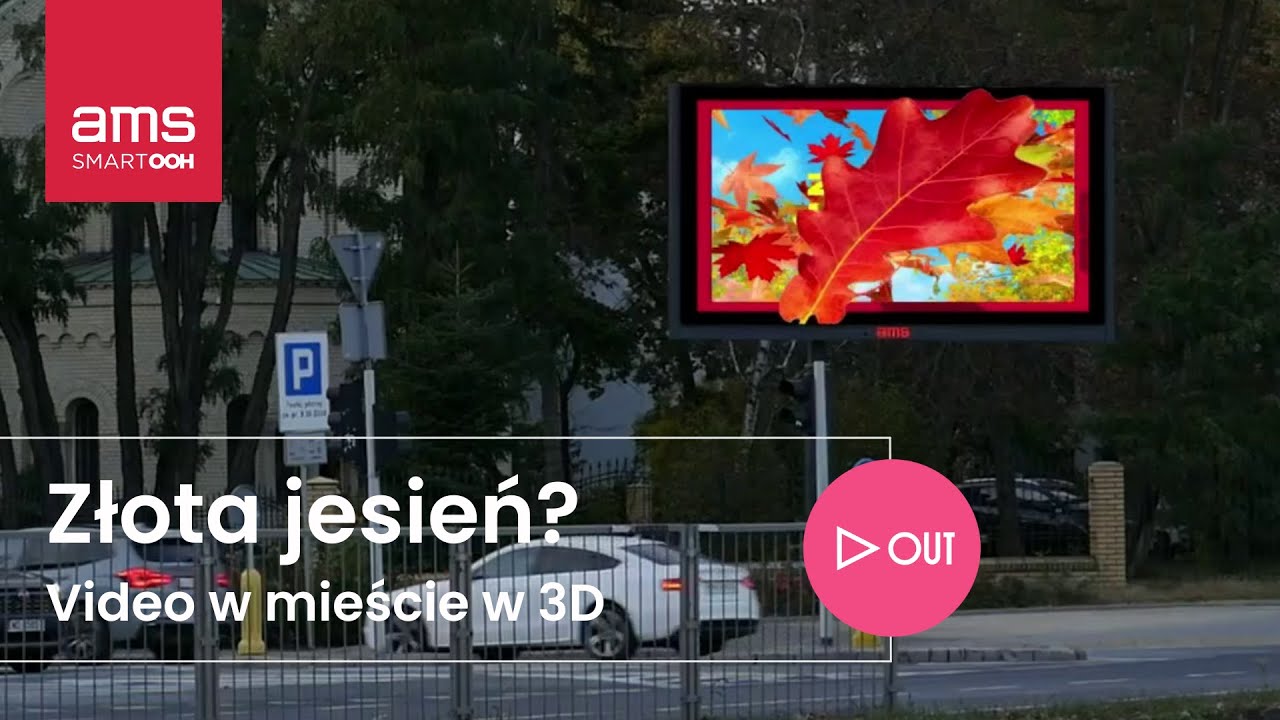 Jesień na Digital Cityscreen - video i efekt 3D I ams.com.pl - YouTube