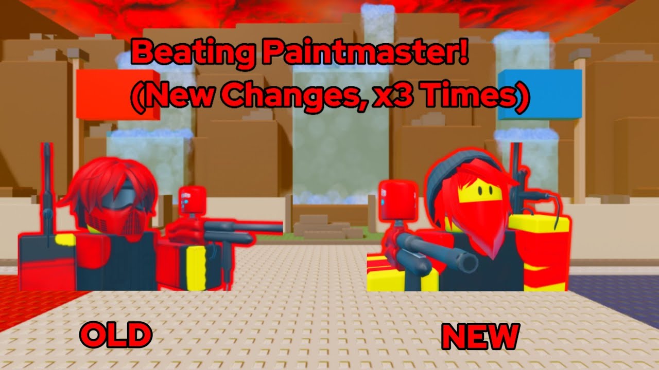 Beating Paintmaster 3 Times For Fun | Roblox - The Battle Bricks - YouTube