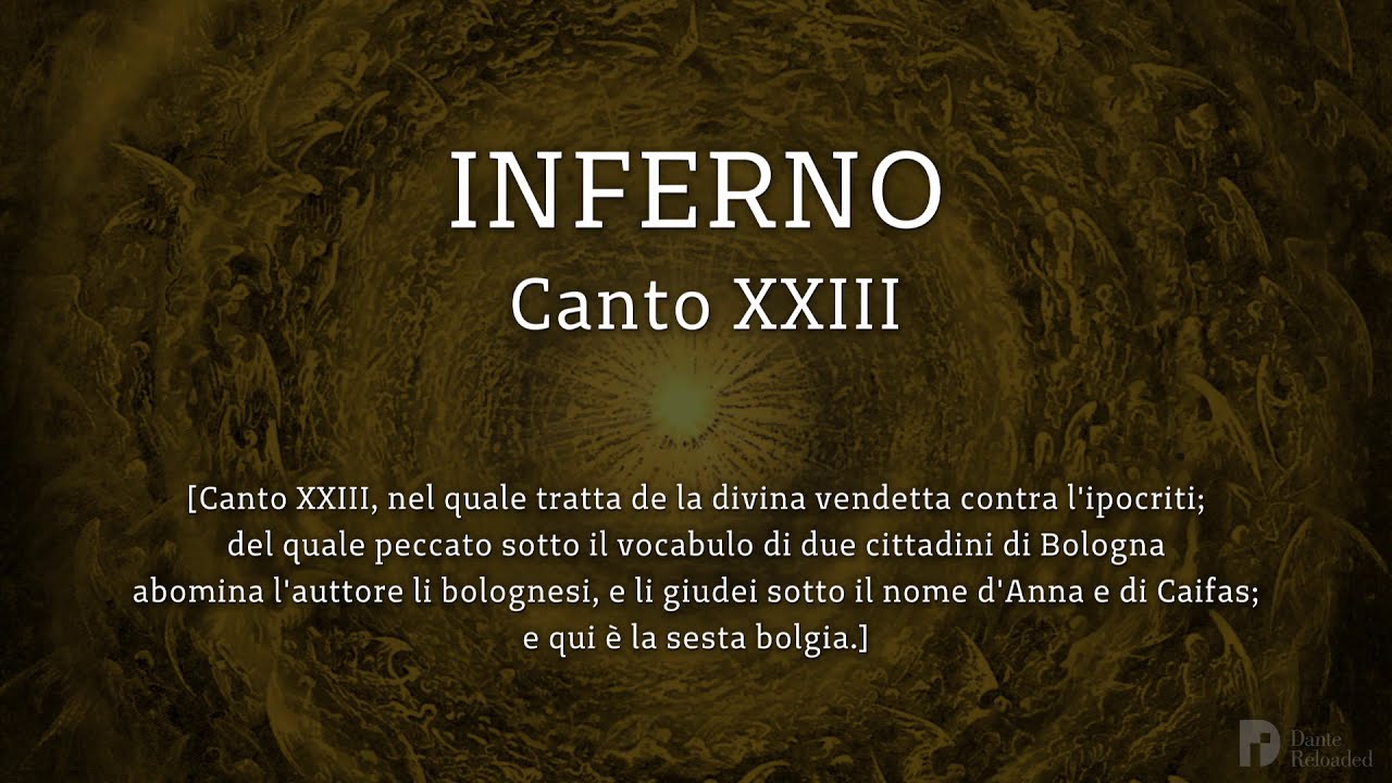 Inferno - Canto XXIII - Gualtiero Scola - YouTube