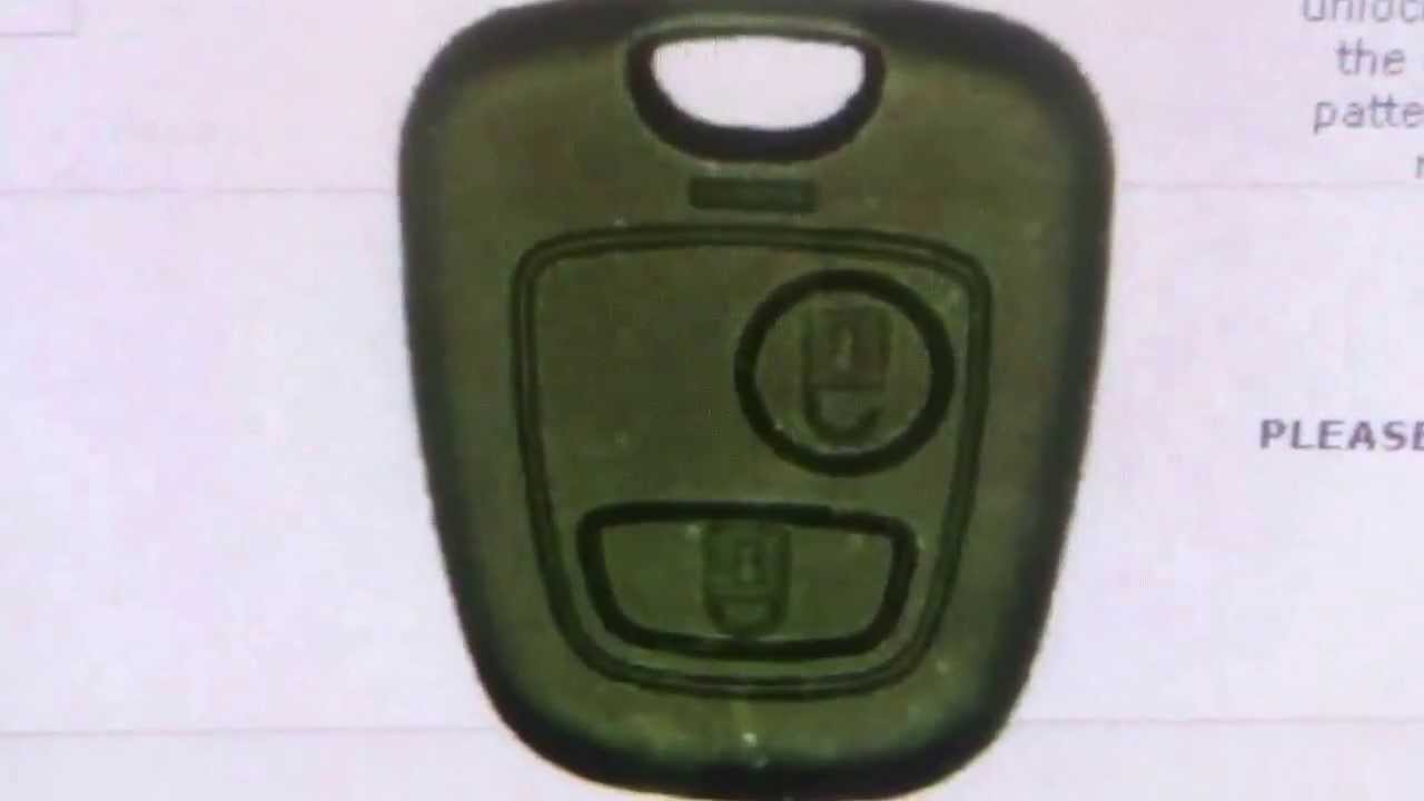 Peugeot 2 Button Remote Partner 2002-2008 (6554RG) - SAL-PUG-NWKS62 ...