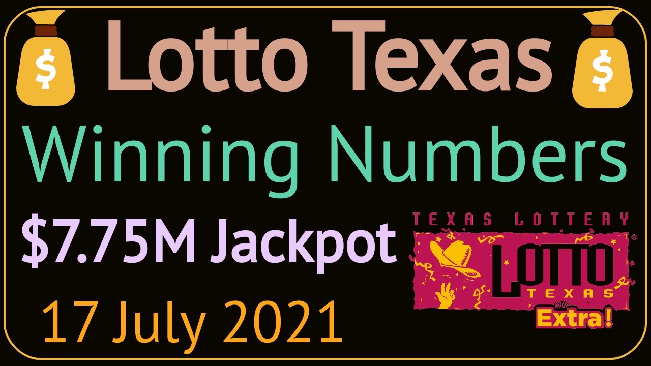 Today Lotto Texas Winning Numbers Saturday 17 July 2021. Texas Lotto ...
