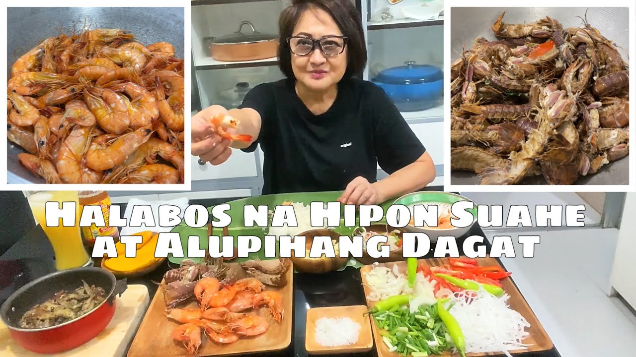 Halabos na Hipon na Suahe at Alupihang Dagat and Mukbang - YouTube