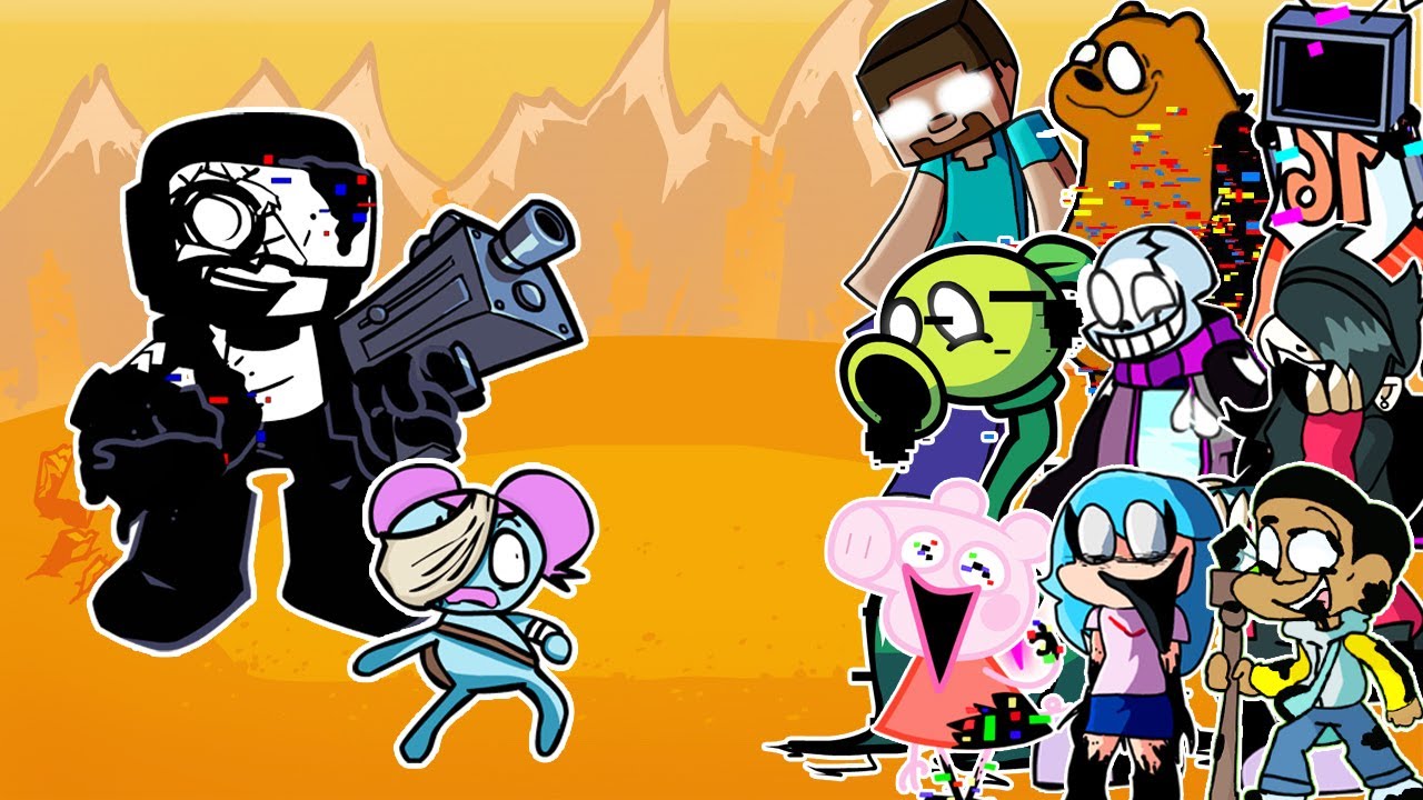 FNF - Roadkill But All Pibby Characters Sings It 🎤 (Every Turn a ...