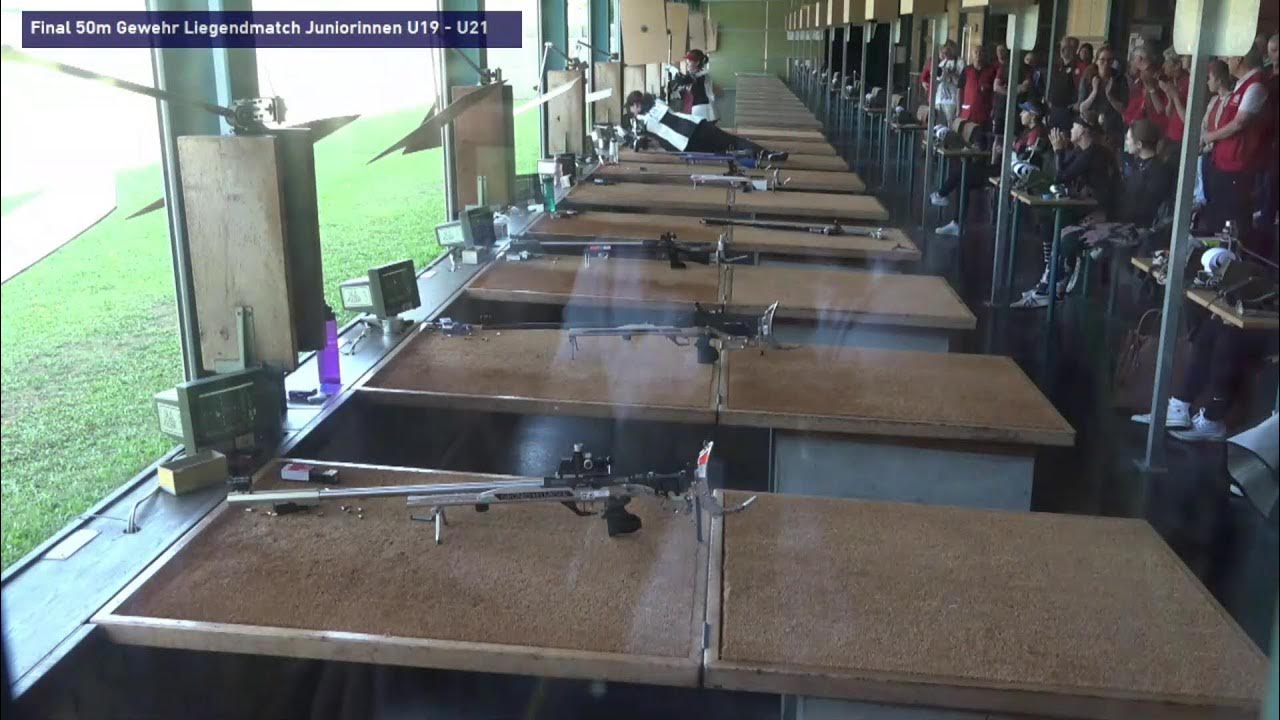 Schweizermeisterschaften 2023 - Final Gewehr 50m liegend Juniorinnen U21 - YouTube