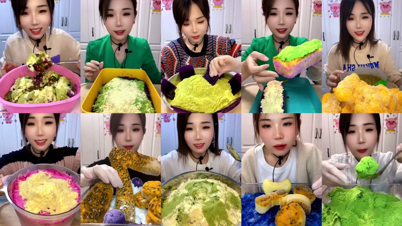 ICE CHIPS, FOAM ICE , ICE BAR ,MIX SHAVED ICE EATING ASMR 💚🧊🤍 - YouTube