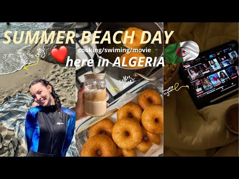 SUMMER BEACH DAY 🏖️✨ In ALGERIA🇩🇿❤️// يوم في حياة فتاة جزائرية 🙇🏻‍♀️🫶🏻