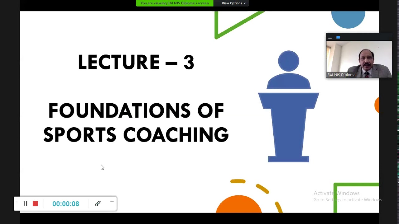 Foundation of Sports Coaching Lecture-3 - YouTube