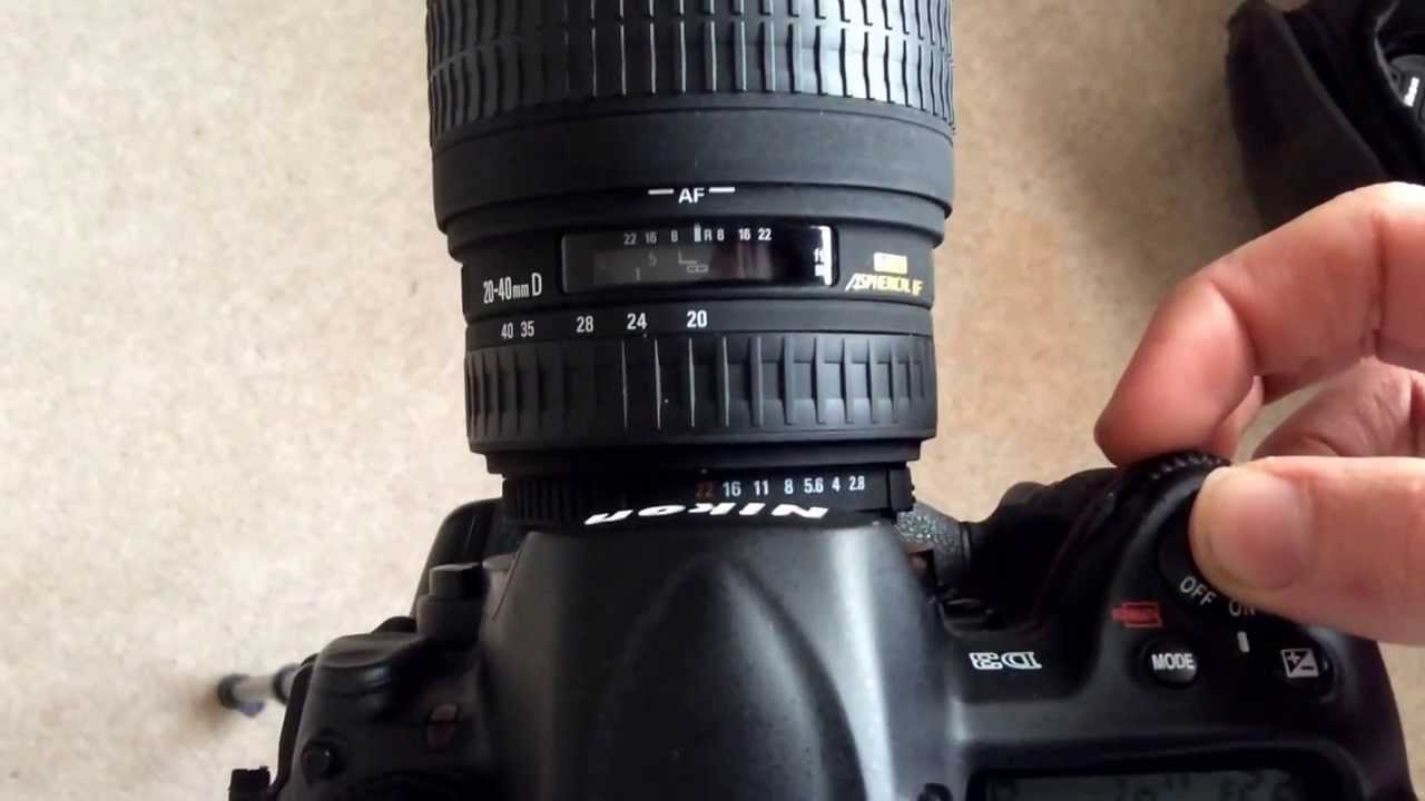 Sigma 20-40 2.8 EX focus speed on a Nikon D3 - YouTube