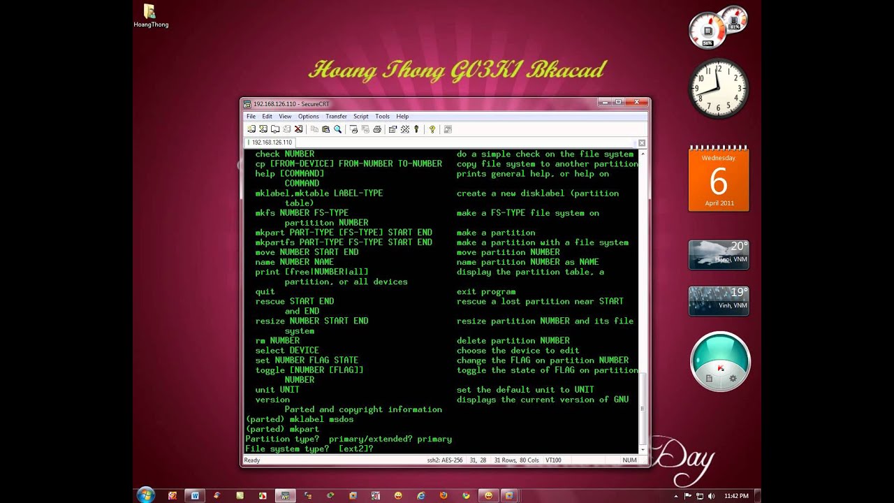 Chia partition trên Linux CentOS - YouTube