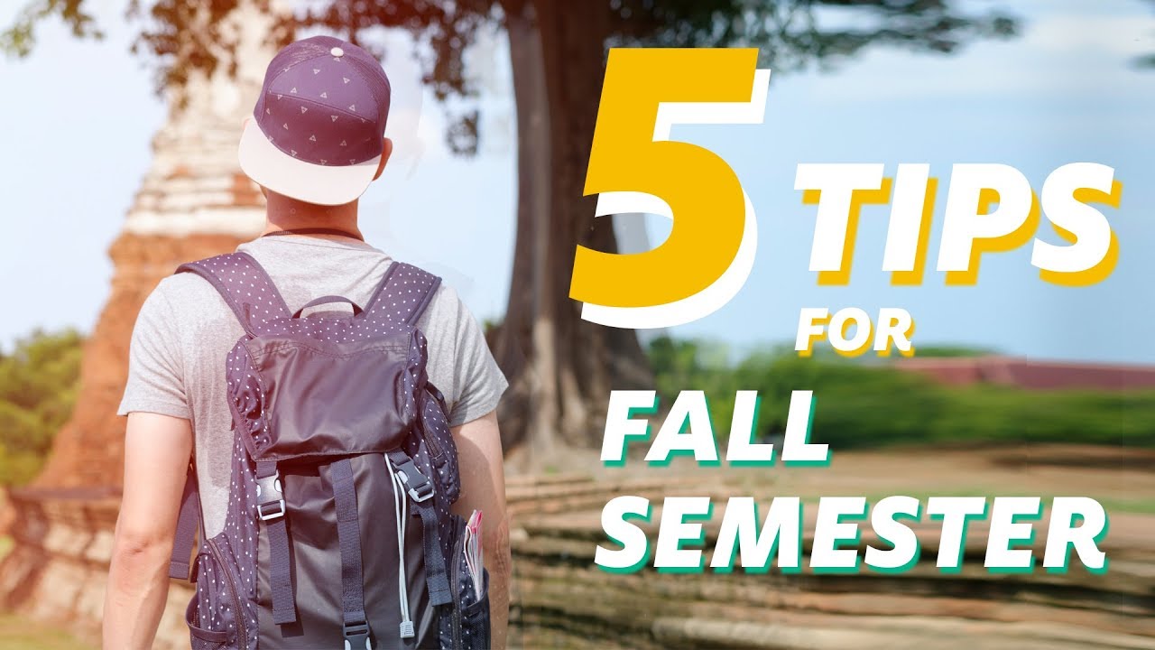 5 Tips to Get Ready for the Fall Semester - YouTube