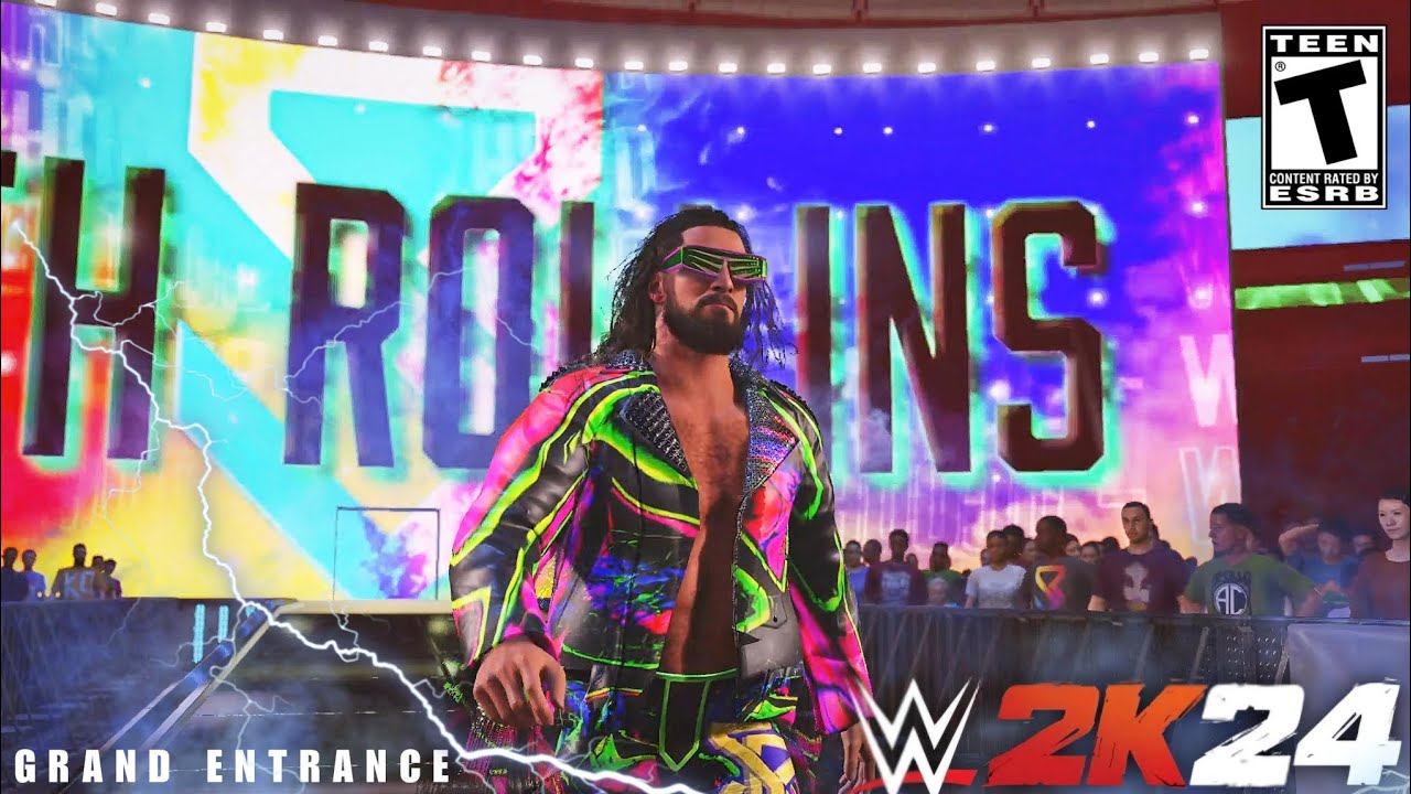 WWE2K24 Seth Freakin Rollins Grand Entrance W/ Updated Graphics | New ...