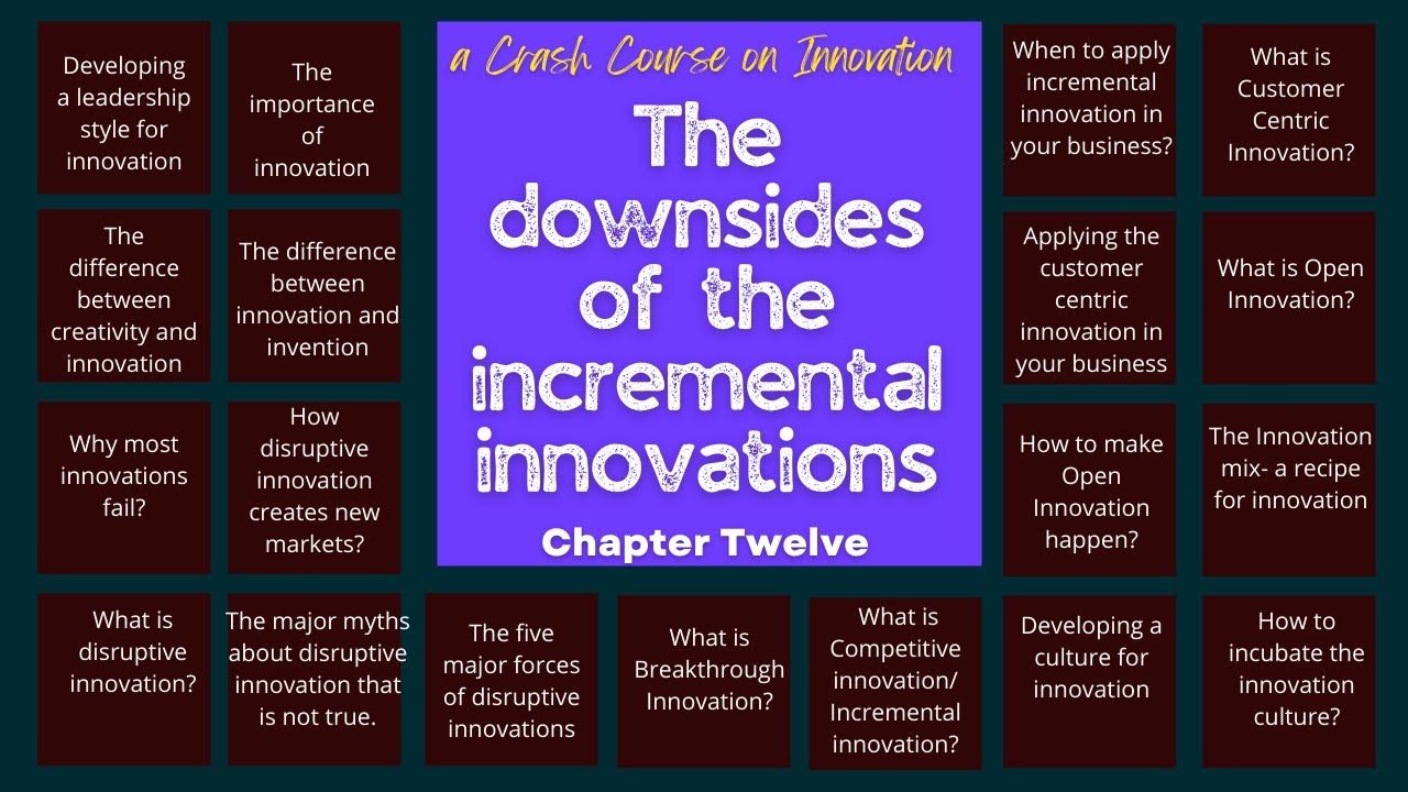 What are the downsides of the incremental innovations?| Crash course on ...