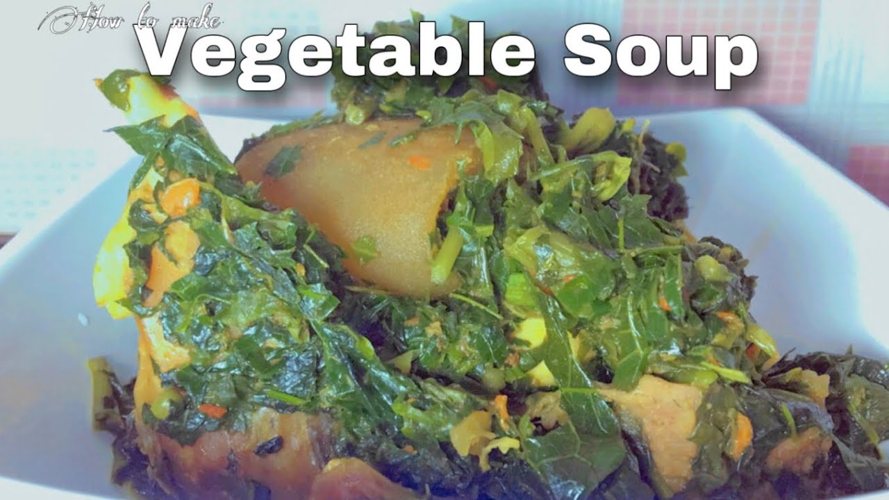 How to make Vegetable Soup with Ugu and Water leaf (Edikang Ikong ...