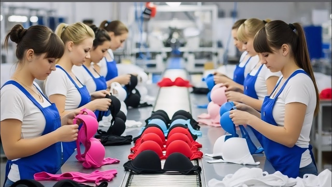 How Women’s Bras Are Made in Factories | Step-by-Step Manufacturing ...