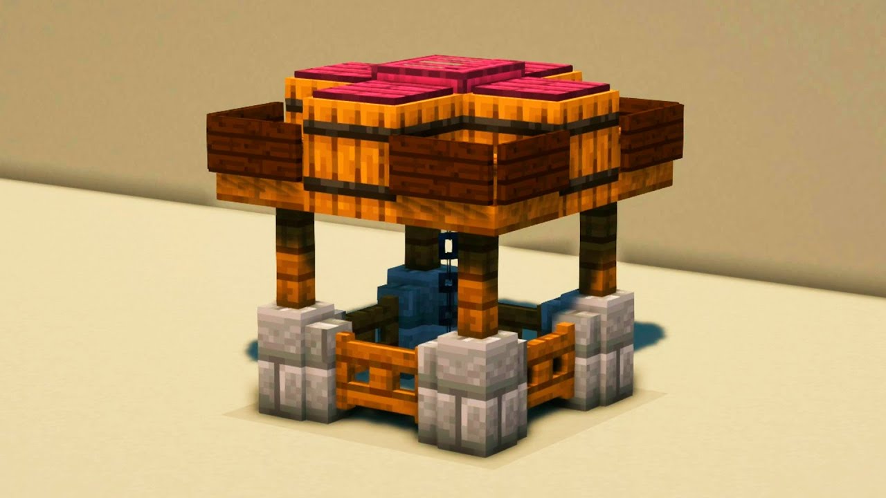 Decoration of the Well in Minecraft - YouTube