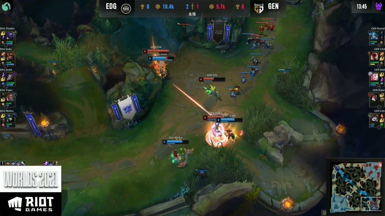 GEN vs. EDG | Viper Delete Ruler | Semifinals Day 2 | Worlds 2021 @just-odze-laught