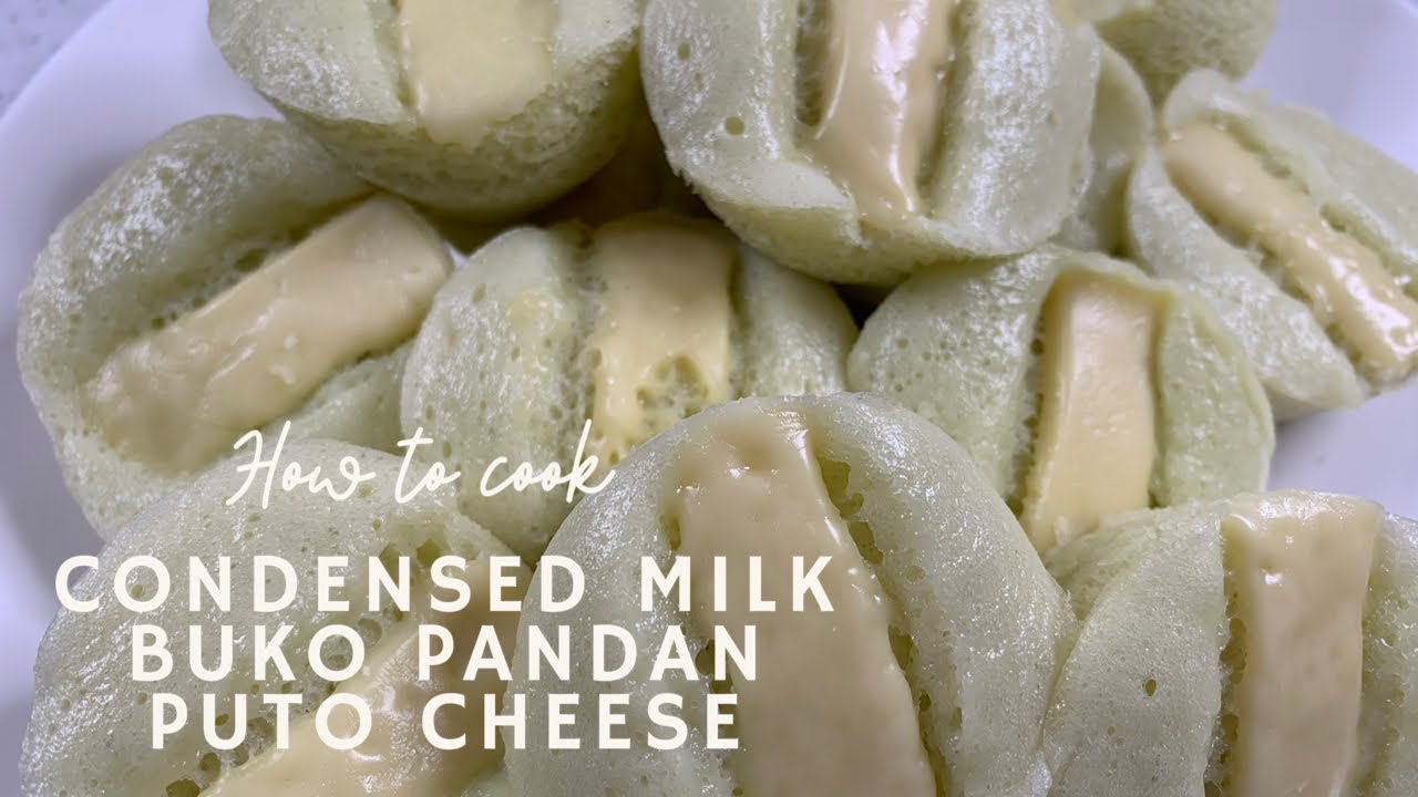 Condensed Milk Buko Pandan Muffin Cheese | Gamit ang Pancake Mix - YouTube
