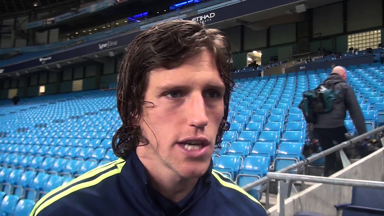 Billy Jones talks after West Bromwich Albion's Barclays Premier League ...
