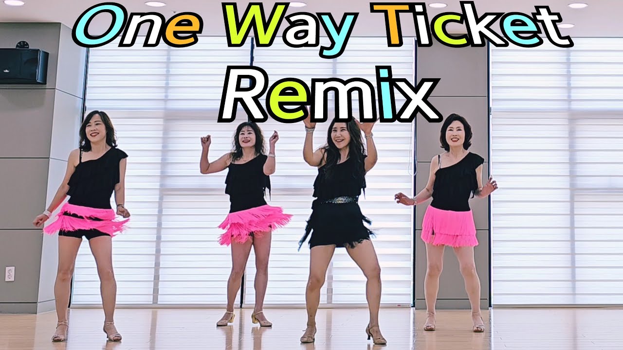 One Way Ticket Remix Line Dance /Oldpopsong/올드팝송 레전드 - YouTube