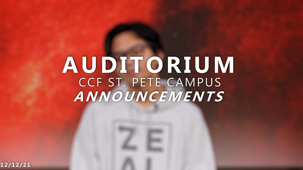Auditorium (12-12-21) | CCF Announcements - YouTube