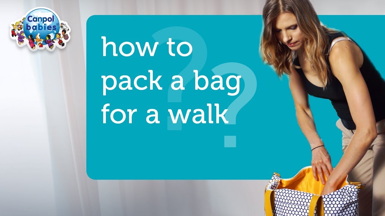 PRAM BAG – how to pack a bag for a walk - YouTube