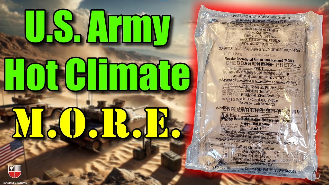 M.O.R.E (Modular Operational Ration Enhancement) US Military Hot ...