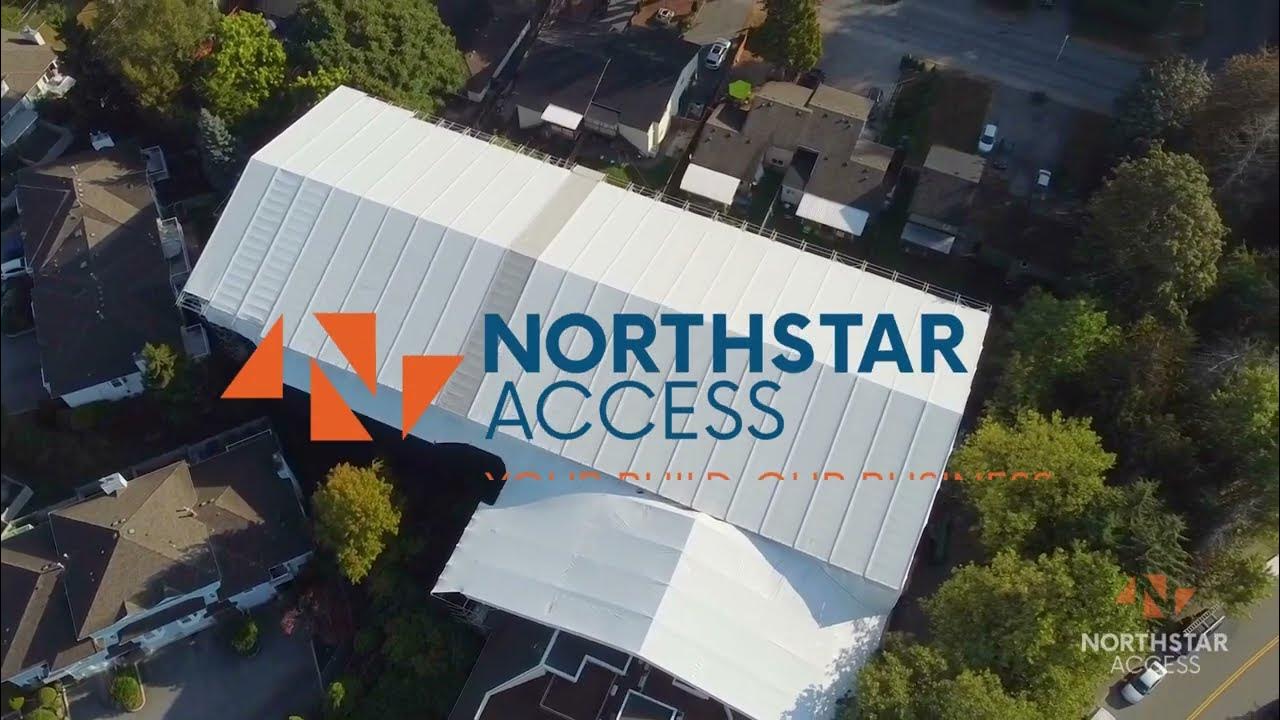 Northstar Access Temporary Roof | Scaffold | Shrink Wrap - YouTube