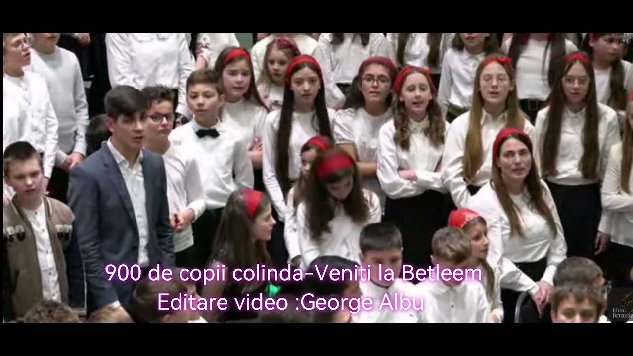 900 de copii colinda la Elim Bruxelles - YouTube