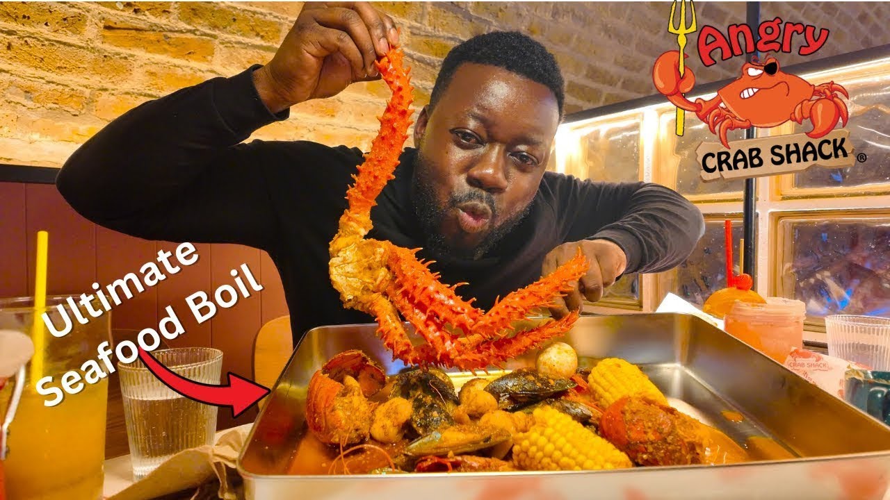 BEST SEAFOOD BOIL IN LONDON | Angry Crab Shack review - YouTube