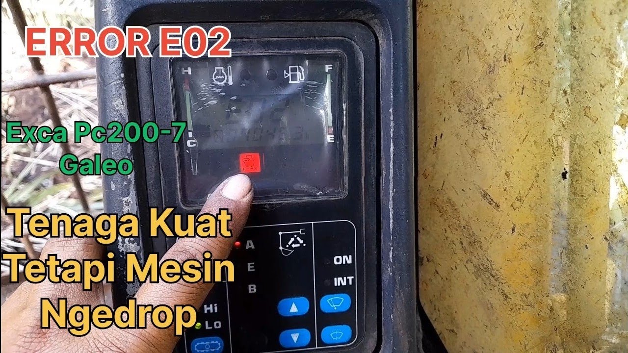 Cara Perbaikan Error E02 Dampak Trobel Engine Ngedrop Atau Mati ...