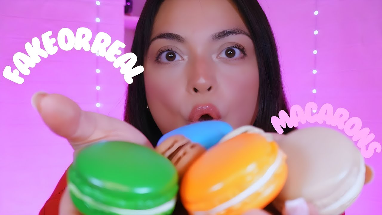 ASMR | FAKE FOOD or REAL ? | Macarons 🤤 | Tingling you to sleep 💤 ...