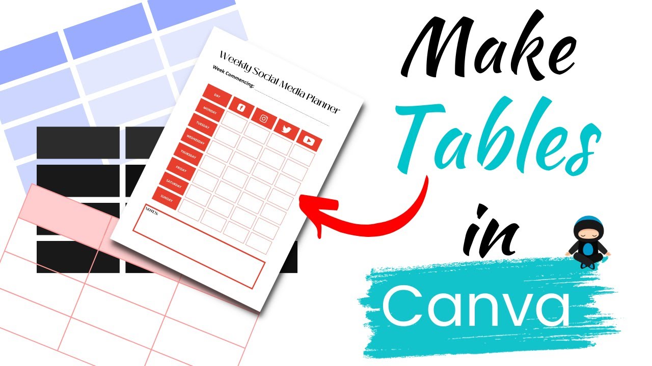 Tables in Canva: Updated 2022! - YouTube