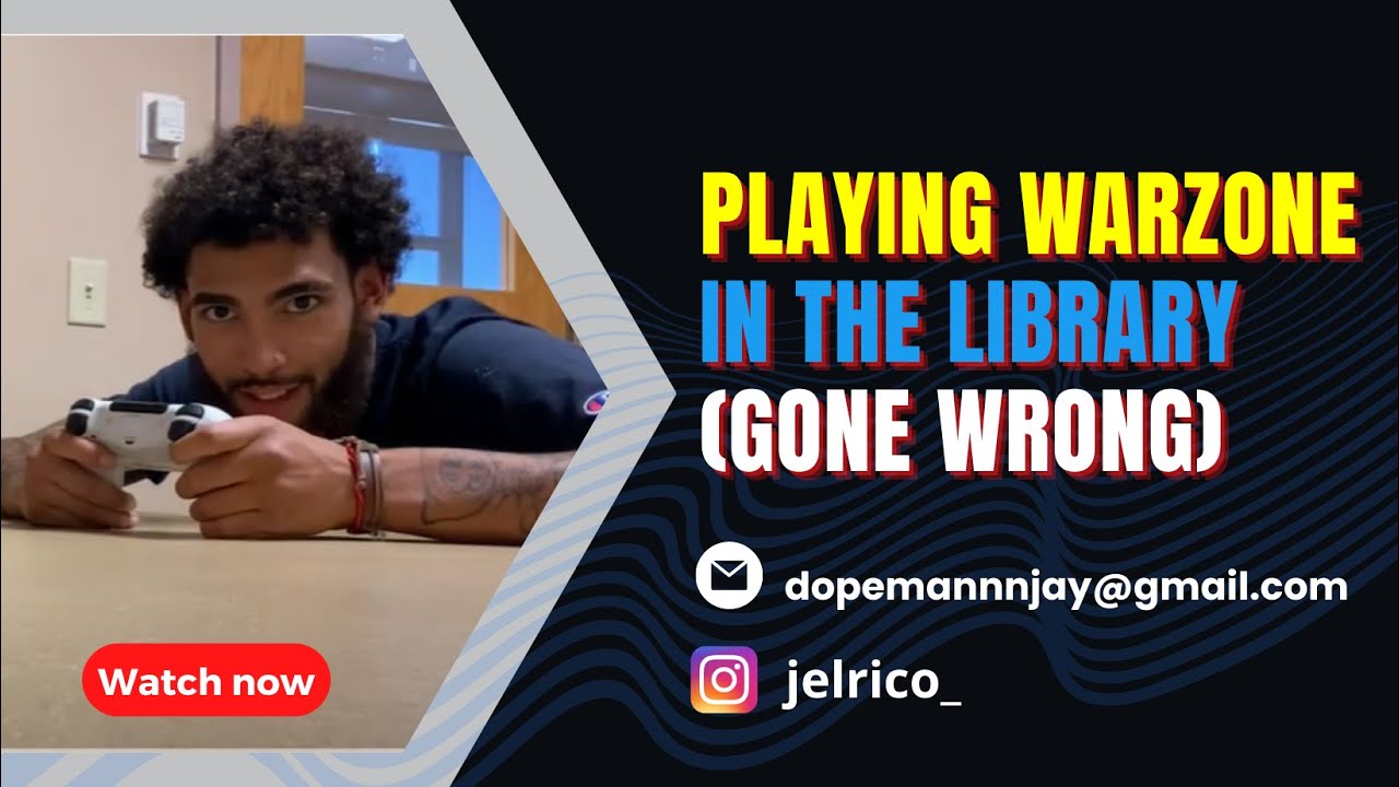 Playing Warzone In The Library (GONE WRONG) | DopeMannn Jay || - YouTube