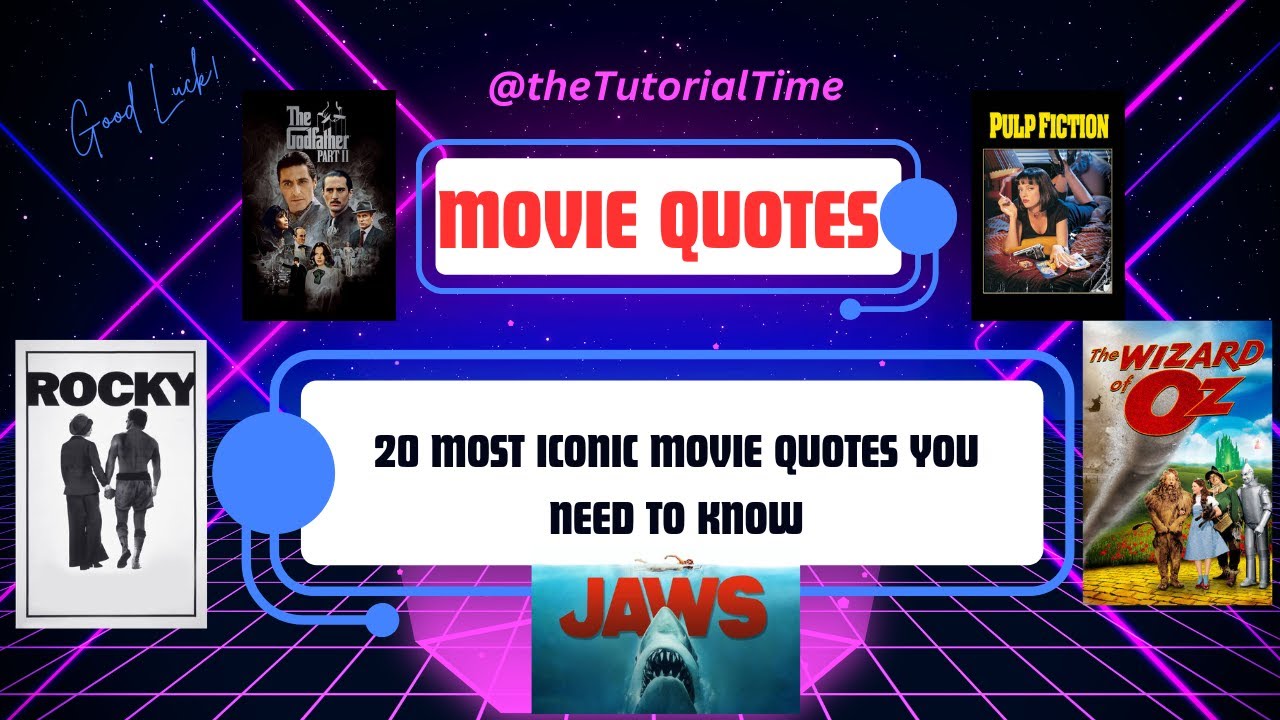 20 Most Iconic Movie Quotes You NEED to Know | Top 20 movie lines - YouTube