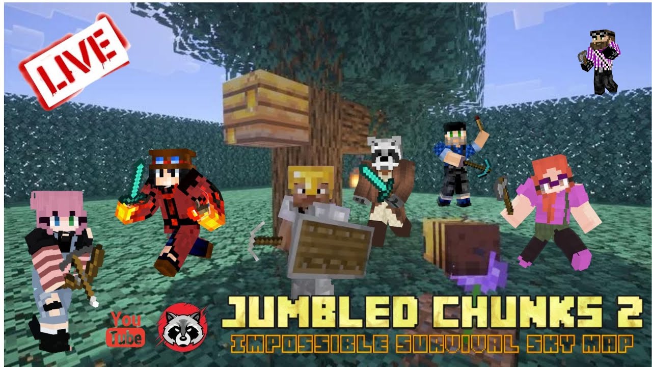 Jumbled Chunks 2 :impossible survival sky map - YouTube