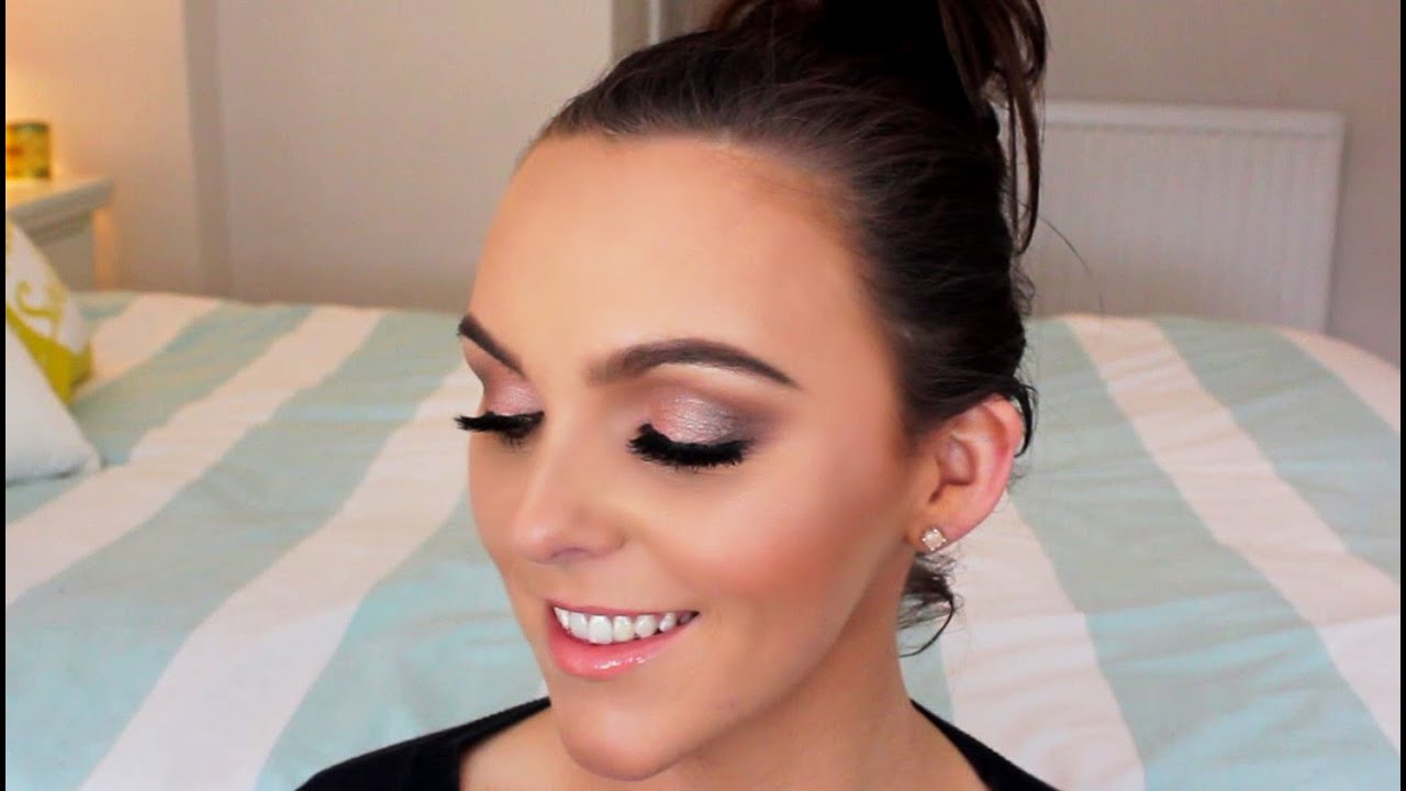 Girly Glam Makeup Look - YouTube