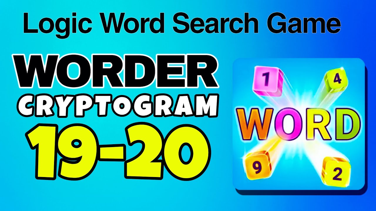 WORDER Logic Word Search Game level 19 20 - YouTube