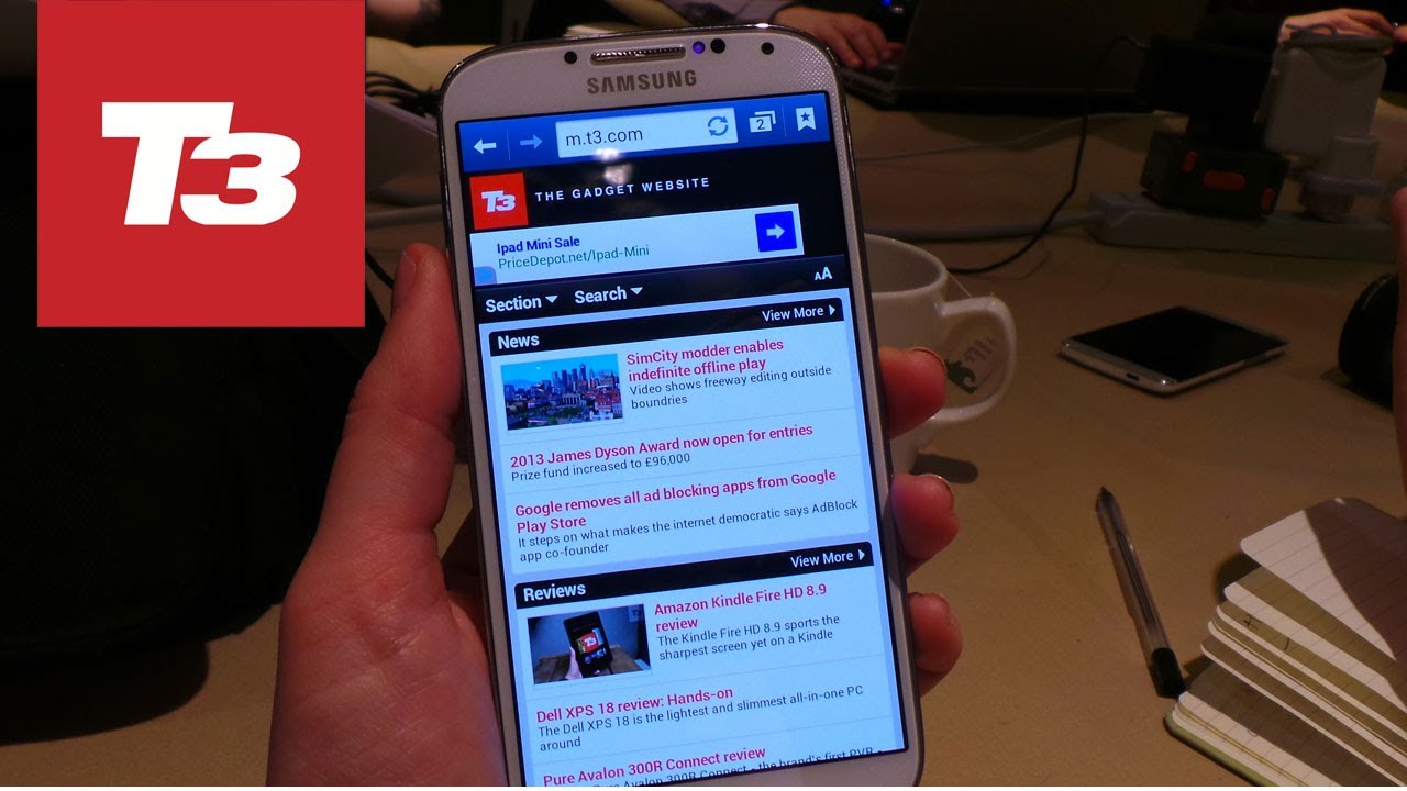 Samsung Galaxy S4 hands-on - YouTube