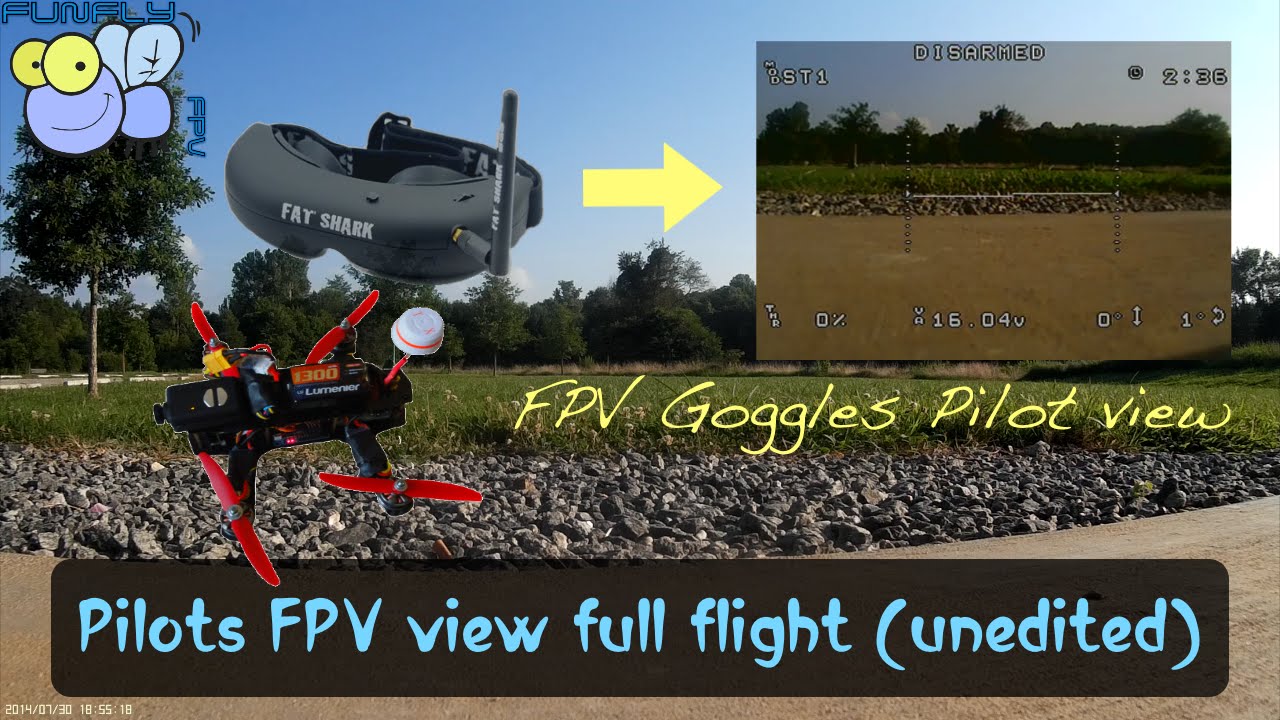 CC3D FPV ZMR 250 MiniH Pilots View - YouTube