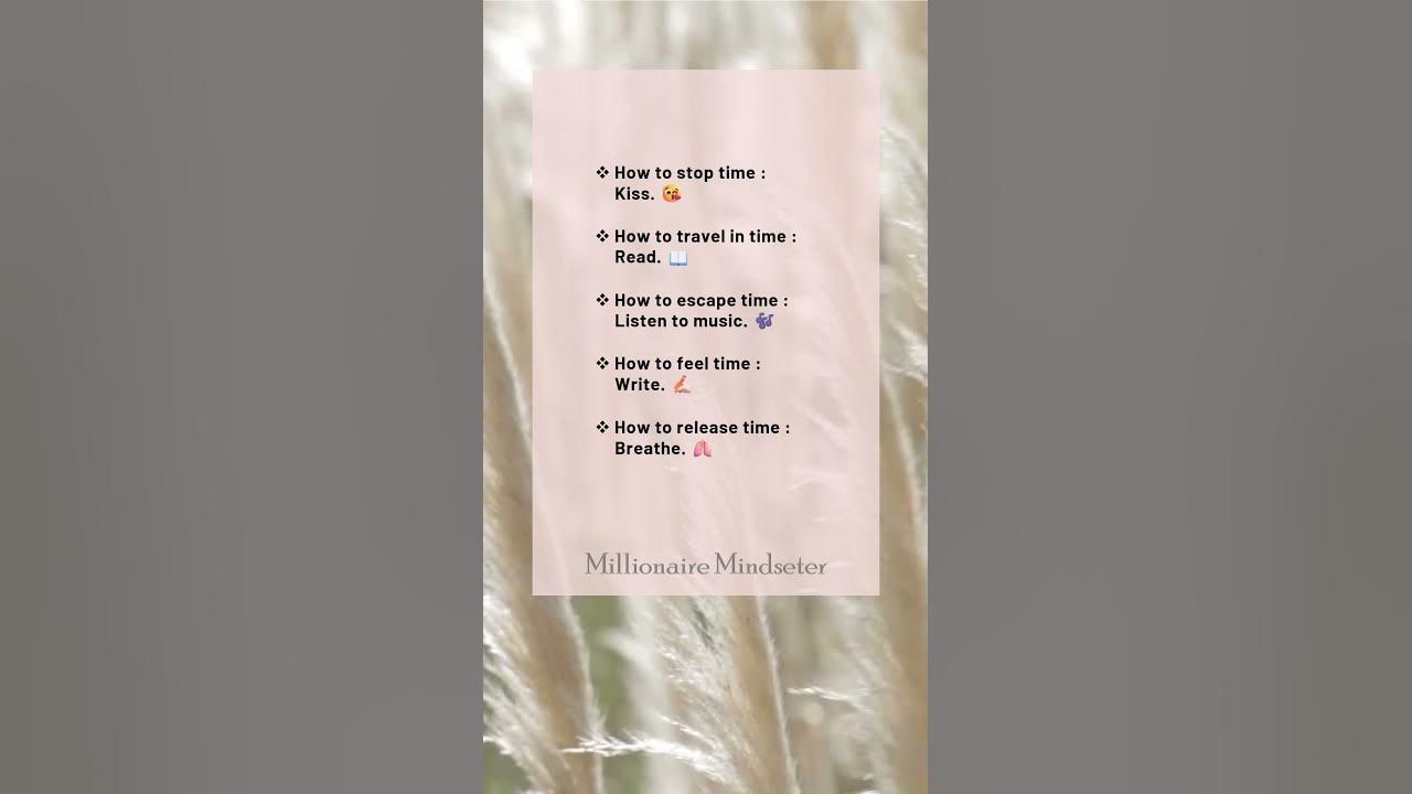 How to stop time - YouTube